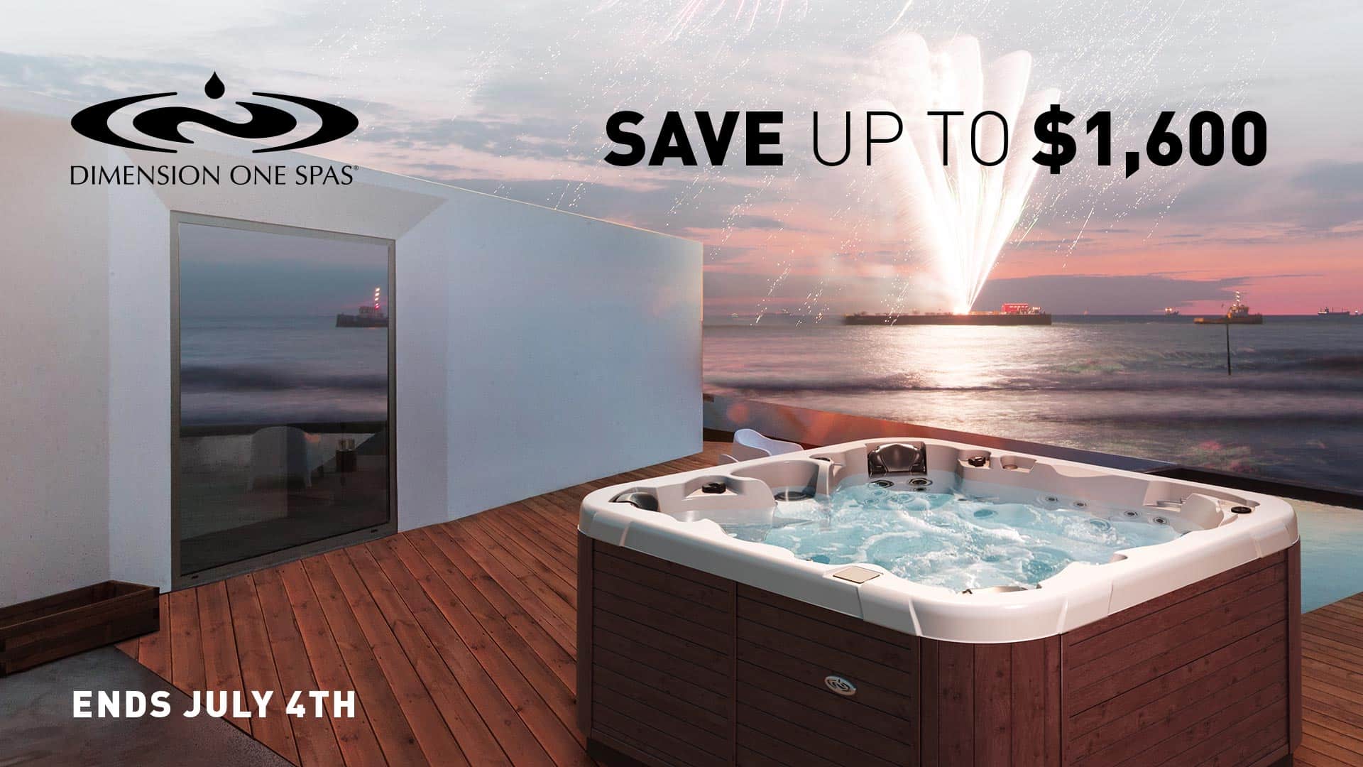 4th of July Hot Tub Blowout Sale Save Up to $1,600